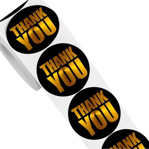 Posh Pak n Wares | Office | 50 Thank You Stickers Professional Unique ...